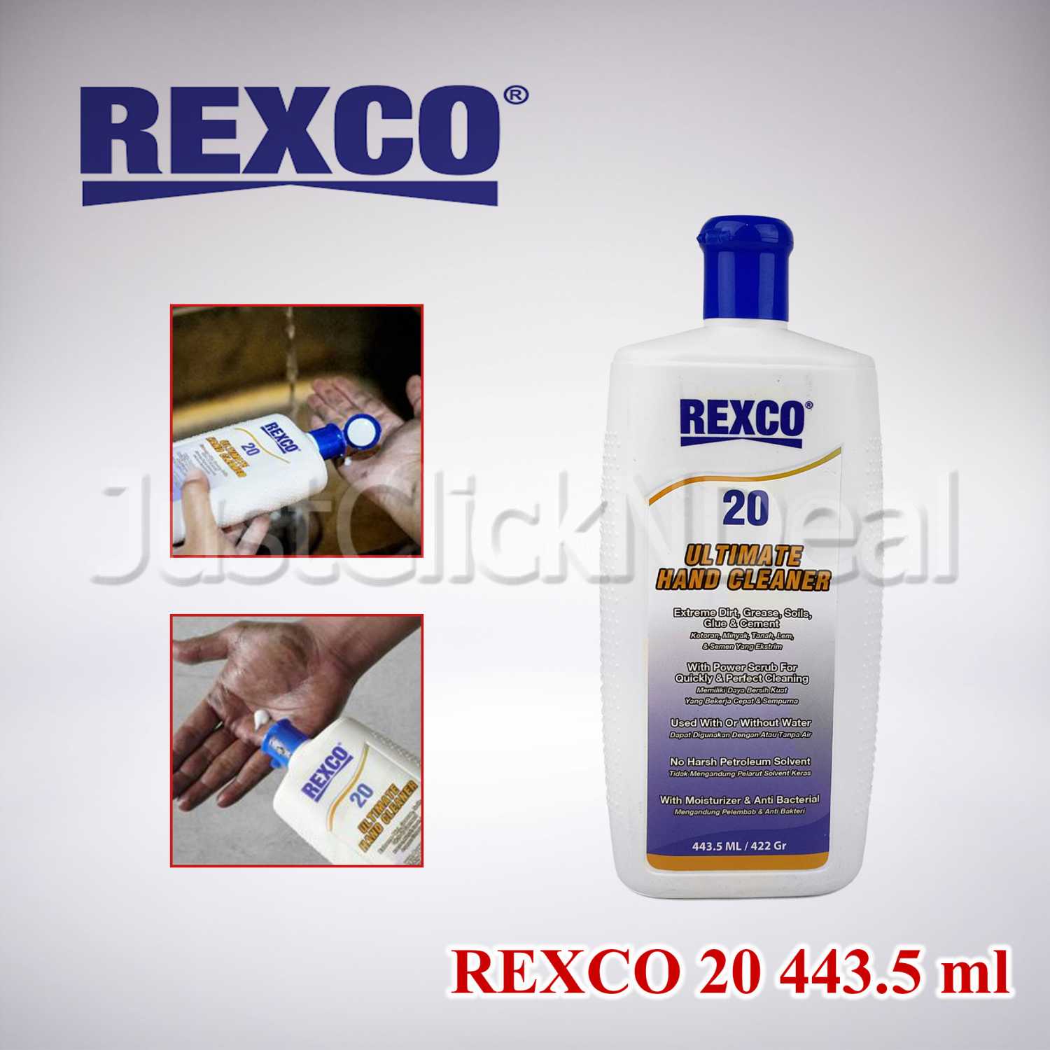 Jual Rexco 20 443.5 ml Sabun Tangan Pembersih Oli Minyak Gemuk