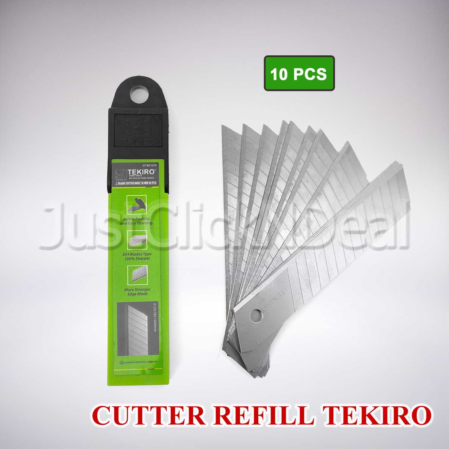 Jual Tekiro Isi Ulang Cutter Besar 10 60 pcs 18mm Blade Cutter