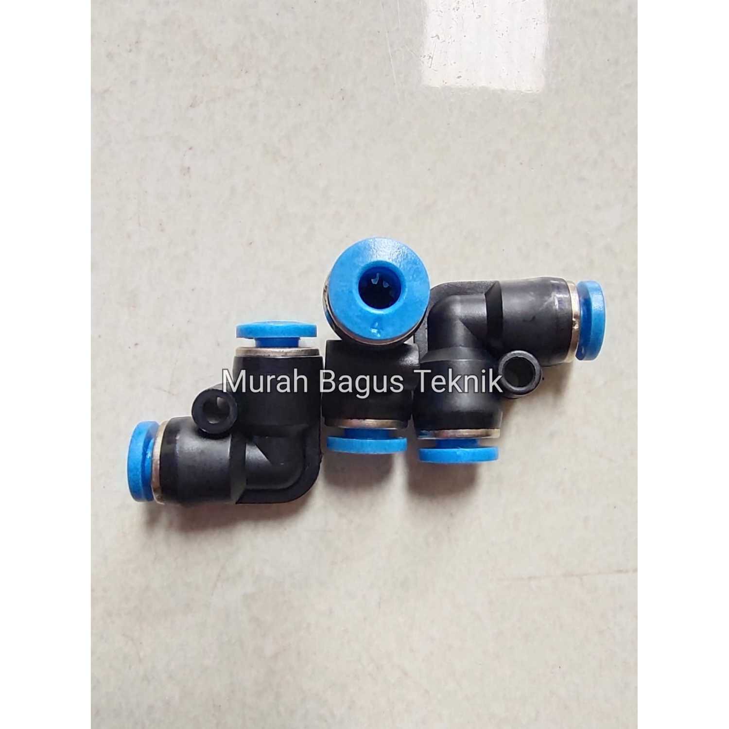 Jual Fitting Pneumatic PV 4mm Fitting Angin PV 4mm Union Elbow