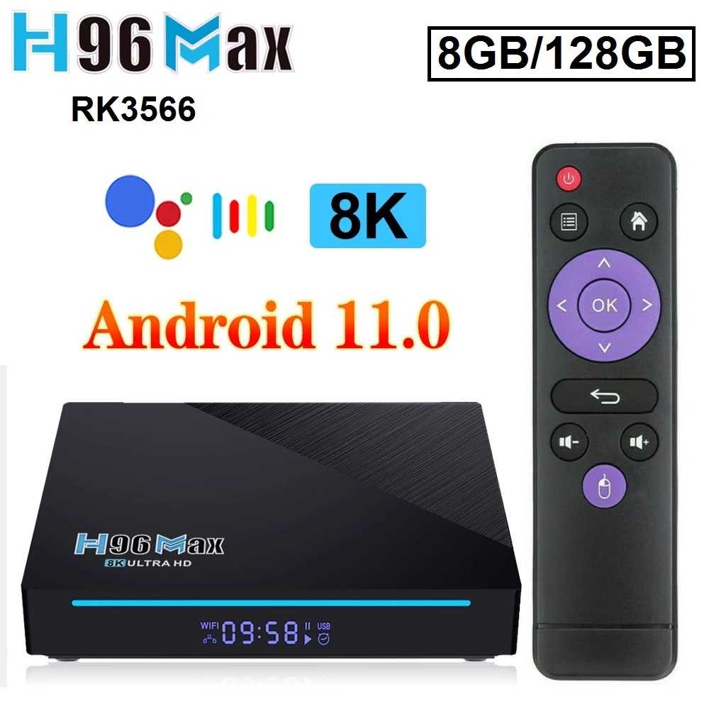 Jual H96 MAX RK3566 - Android OS Smart TV Box 8K UHD - RAM 4GB