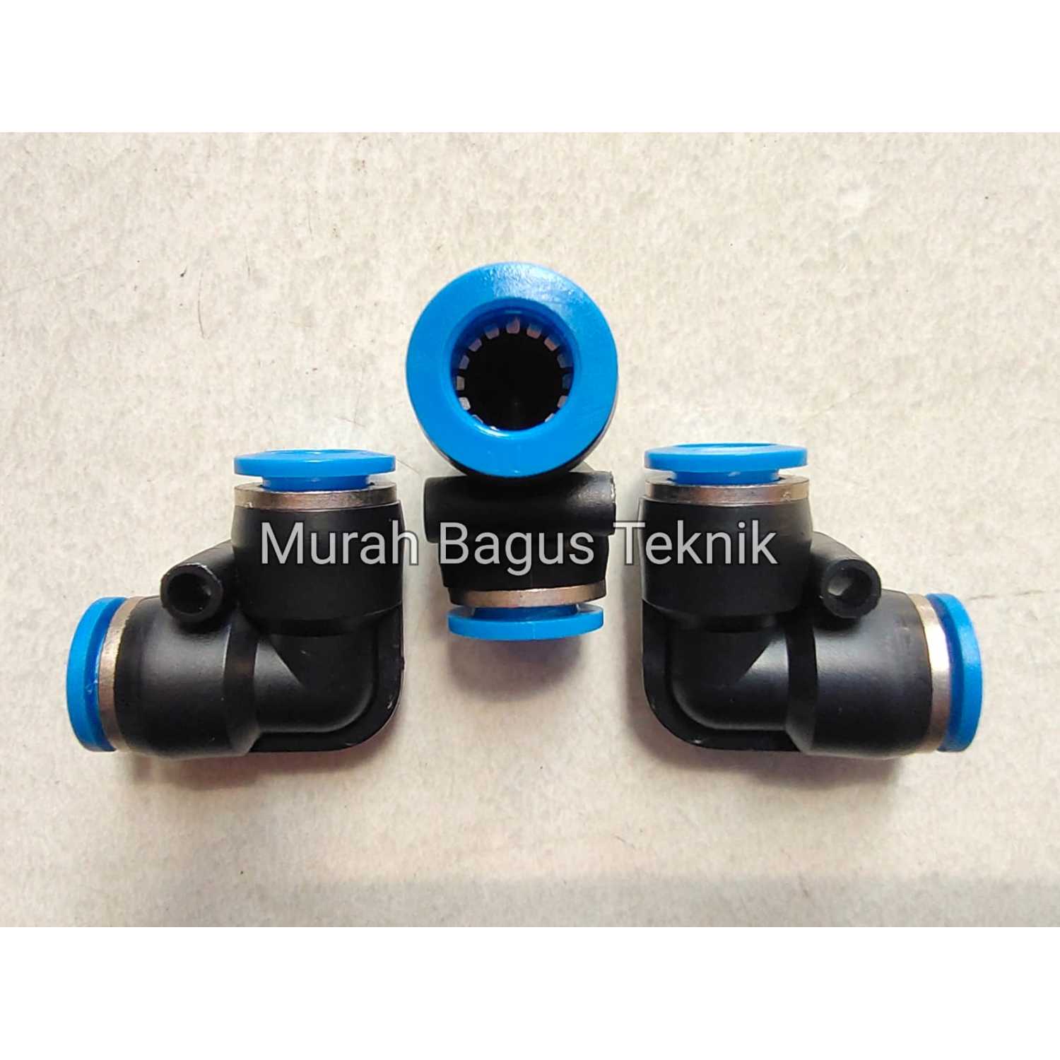 Jual Fitting Pneumatic PV 10mm Union Elbow Connector Fitting