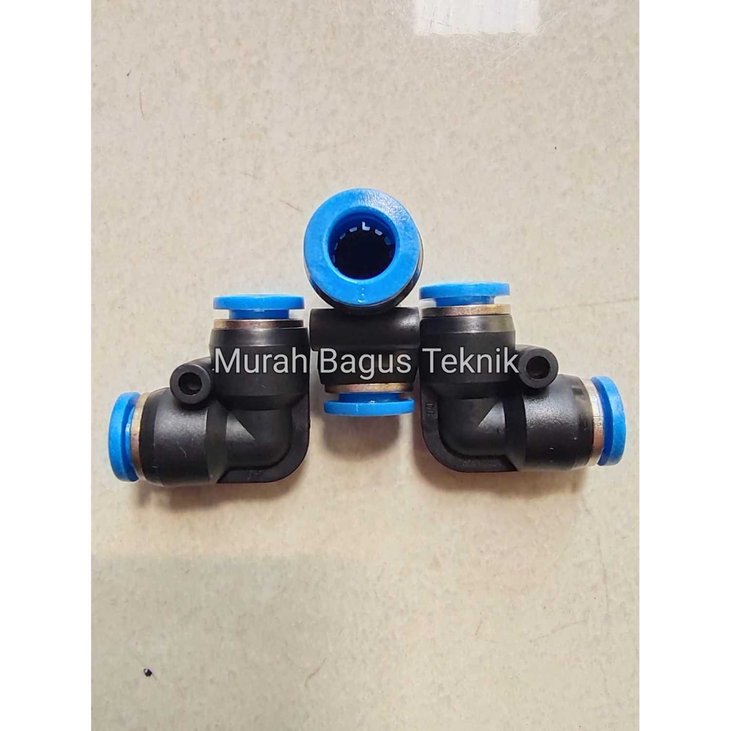 Jual Union Elbow Connector Fitting Angin PV 8mm Fitting | Jakmall.com