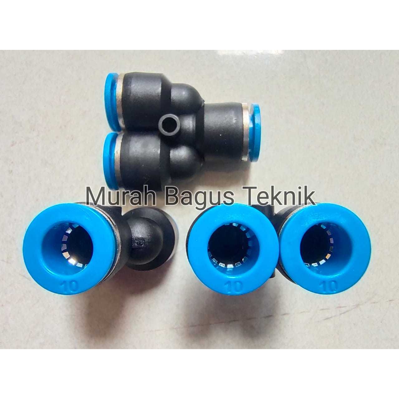 Jual Fitting Pneumatic PY 10mm Fitting Angin PY 10mm Y Union