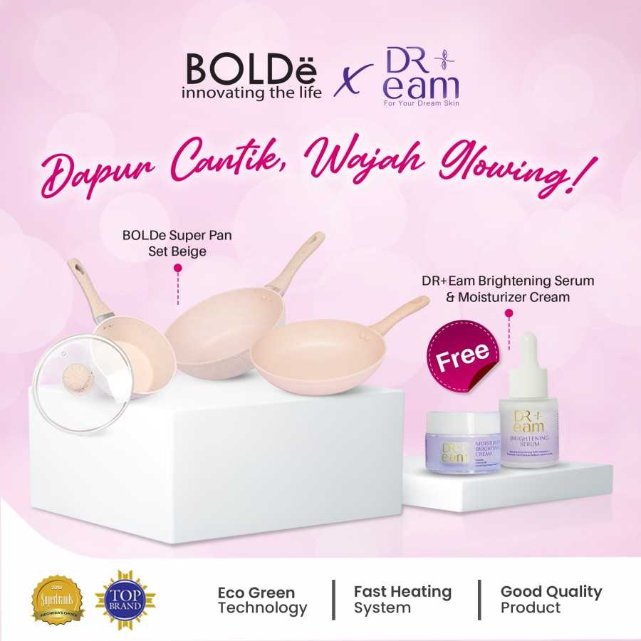Jual BOLDe Super Pan Set Beige FREE DR+Eam Special Set (Serum