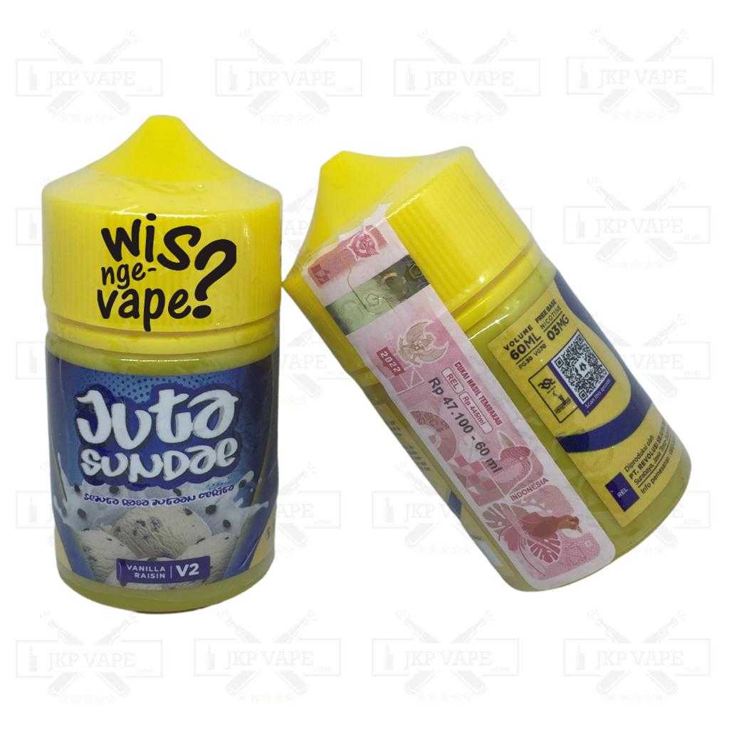 Jual Juta Sundae V2 Vanilla Raisin 60ml - Liquid By RSR X Vape