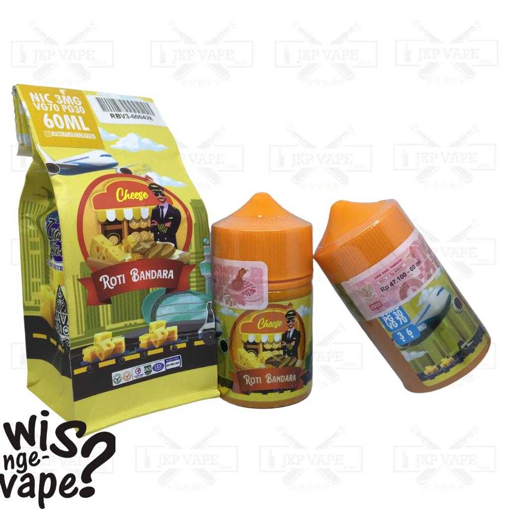 Jual Roti Bandara V3 Cheese 60ml - Liquid Vape By Java Juice