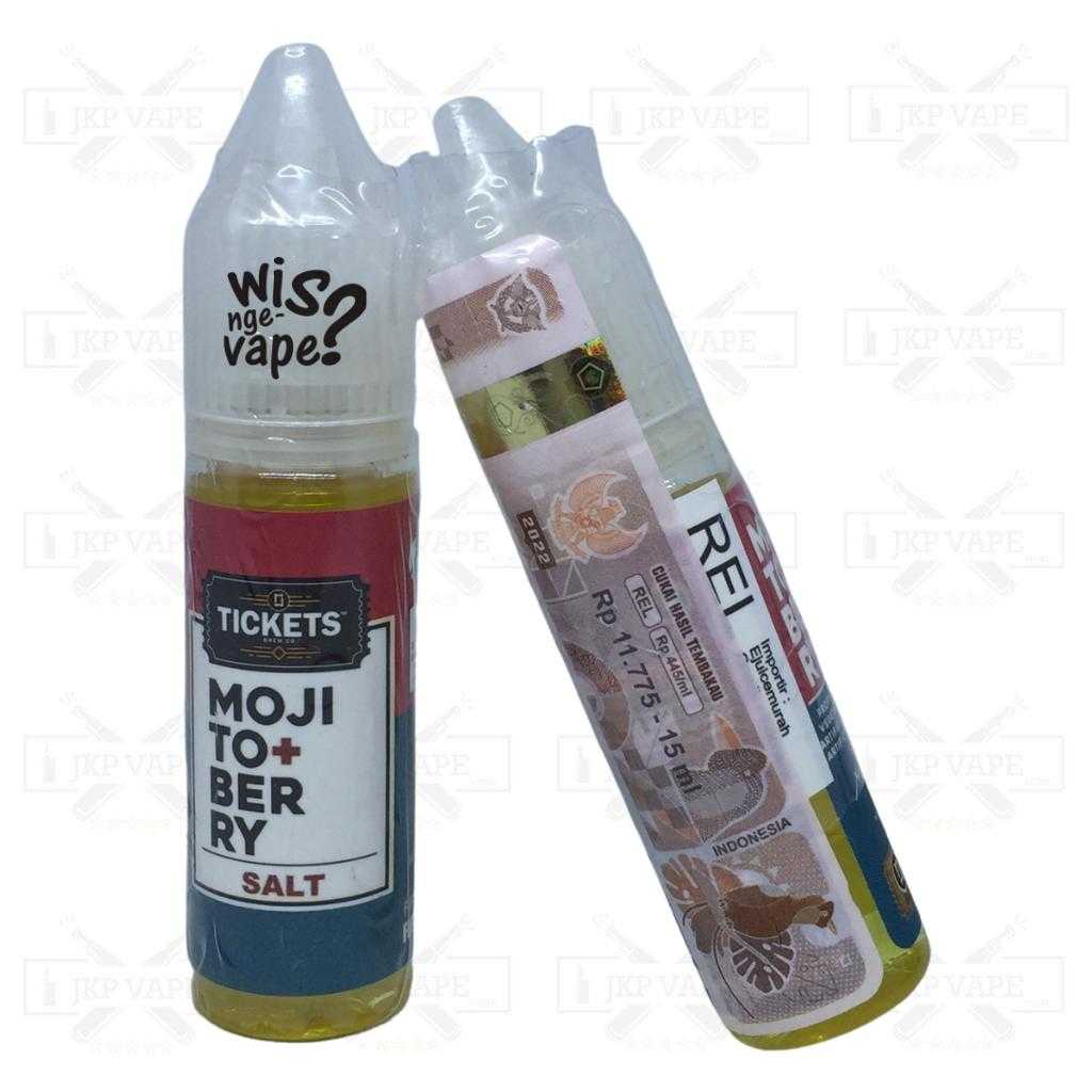Jual Tickets Salt Mojito Berry 15ml - Salt Nic Liquid Vape By EJM