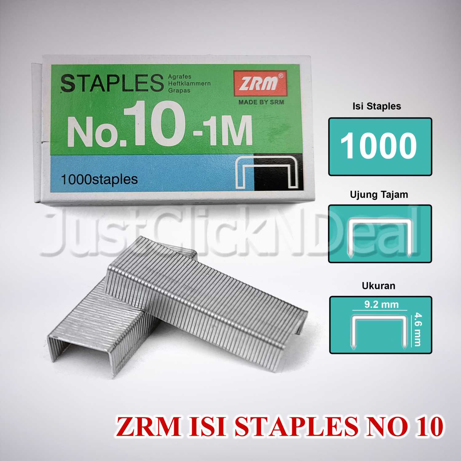 Jual ZRM No 10-1M Refill Isi Staples Stapler Kertas Kecil
