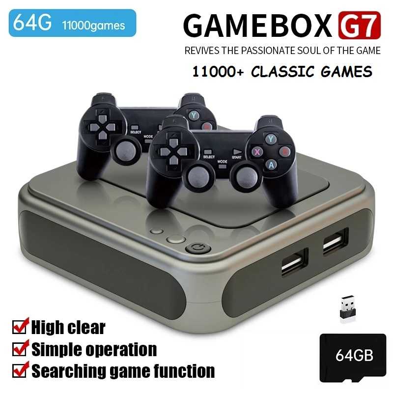 Jual GAMEBOX G7 64GB - Mesin Konsol Game Retro Jadul Isi 11000