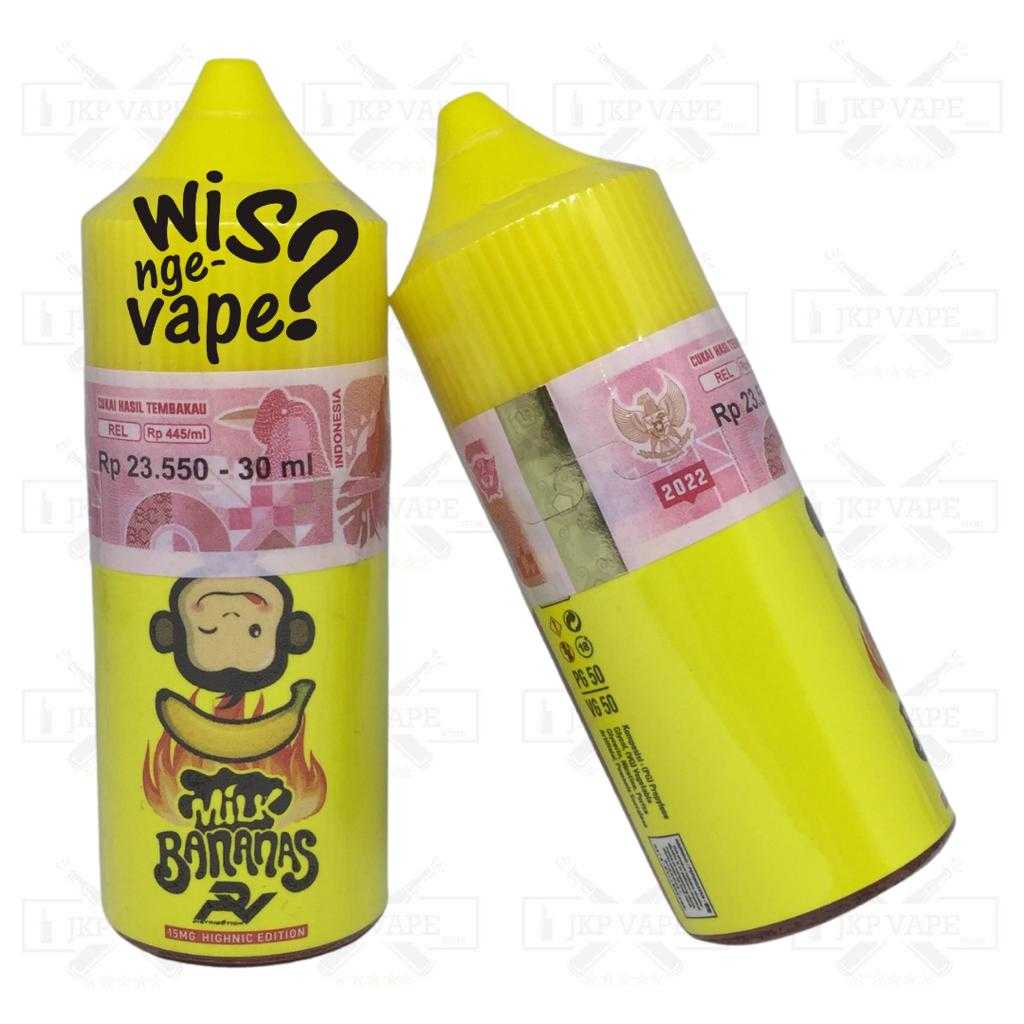 Jual Milk Bananas 30ml - Pods Friendly Liquid Vape High Nic By RV
