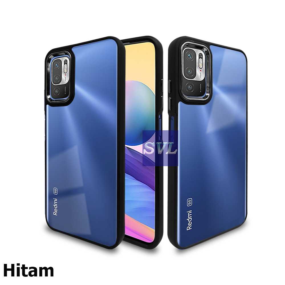 Jual Case Redmi Note 10 5G Hybrid Chrome Transparant Clear Casing