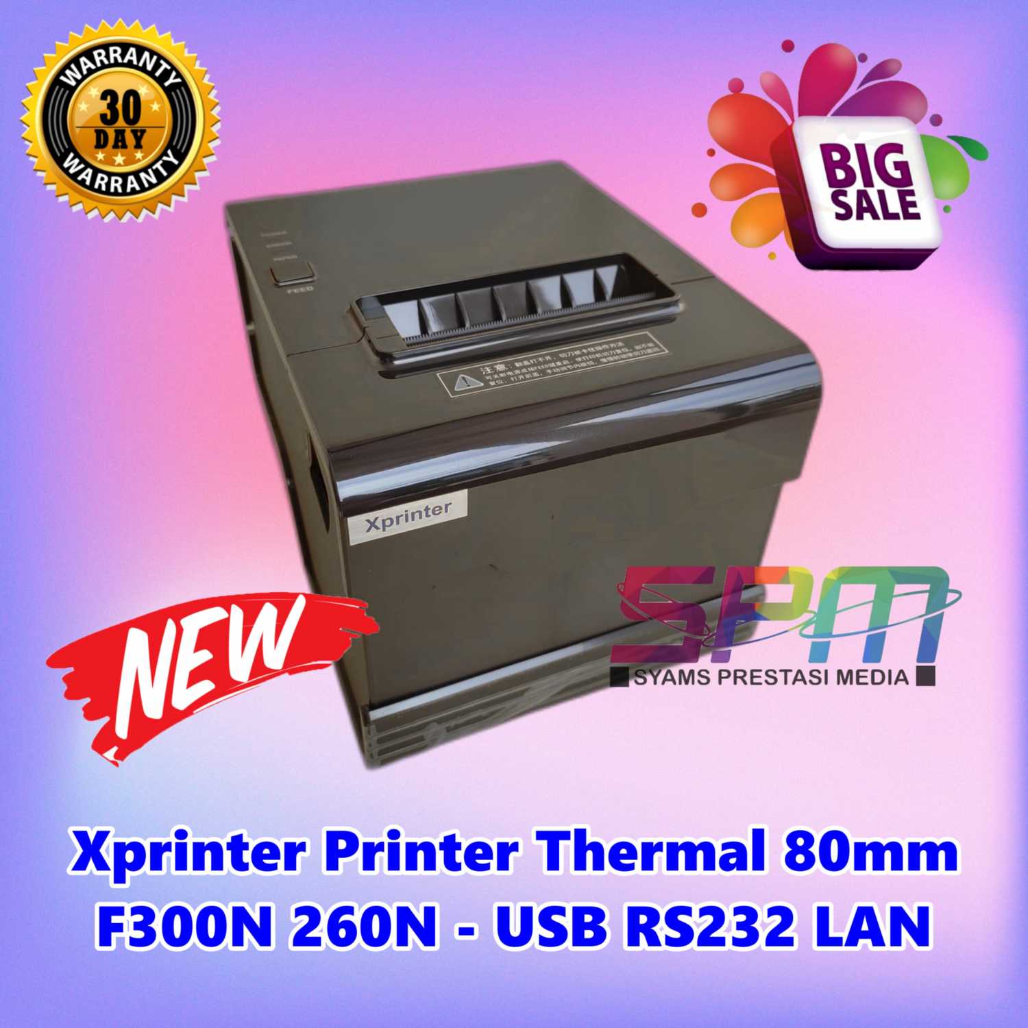 Jual Xprinter Printer Thermal 80mm F300N 260N - USB RS232 LAN