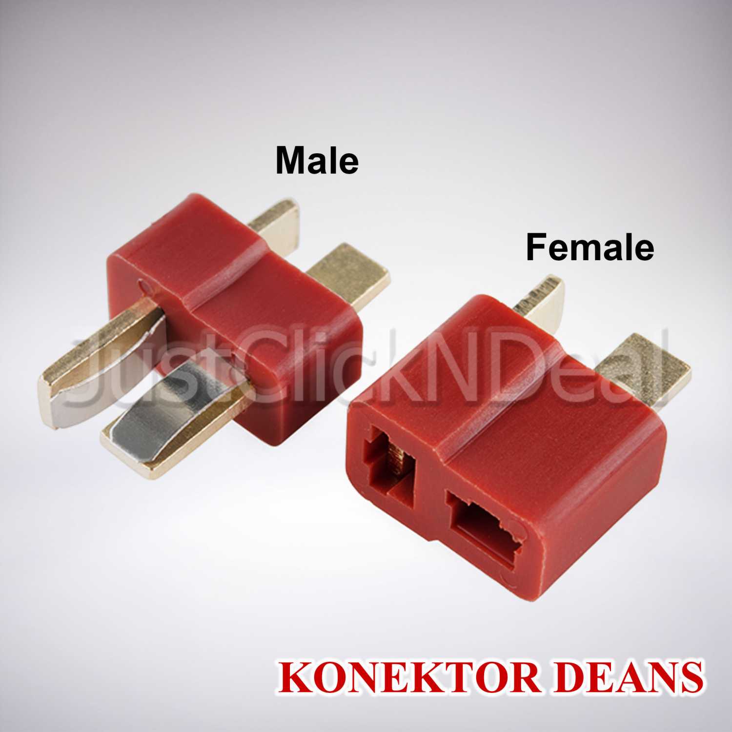 Jual Socket Connector T Plug Deans Male Female 1 Pasang | Jakmall.com