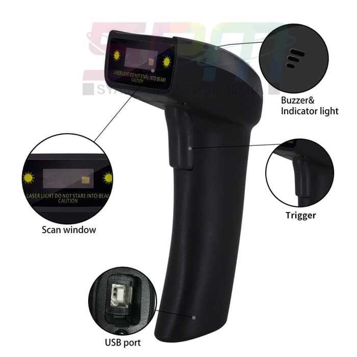 Jual BARCODE SCANNER EPPOS 1D CCD - EP1400C (USB) Berkualitas