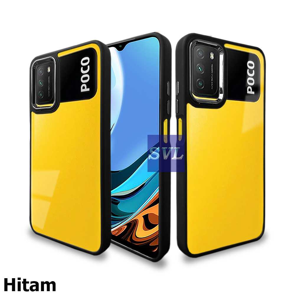Jual Case Xiaomi Poco M3 Hybrid Chrome Transparant Clear Casing