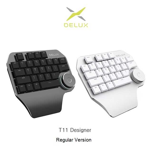 Jual DELUX T11 BASIC Designer Single Hand Keyboard Keypad with