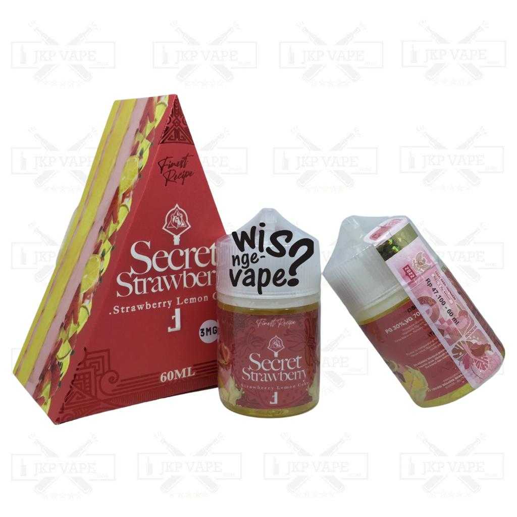 Jual Secret Strawberry Lemon Cake 60ml -Liquid Vape by Trilogy x