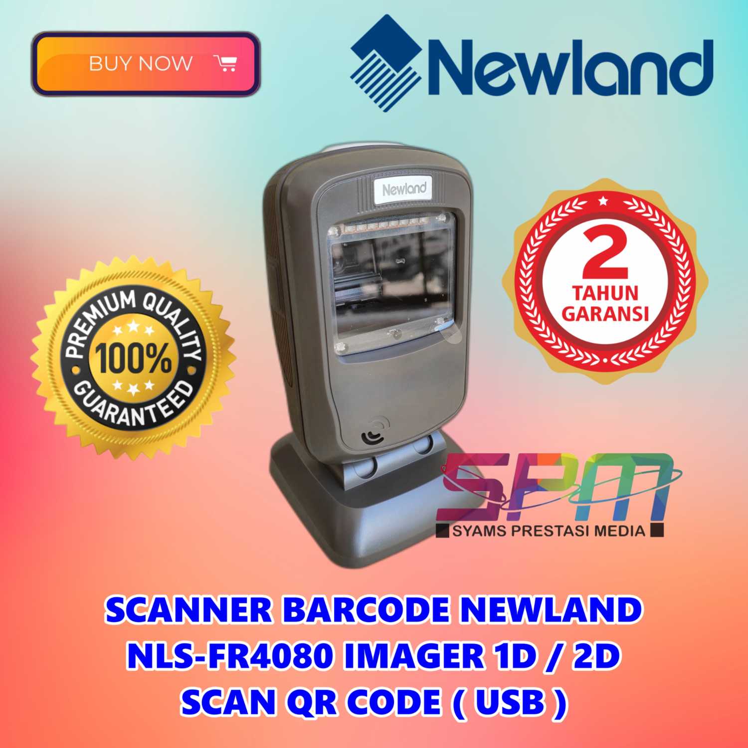 Jual SCANNER BARCODE NEWLAND NLS - FR4080 IMAGER 1D 2D SCAN QR
