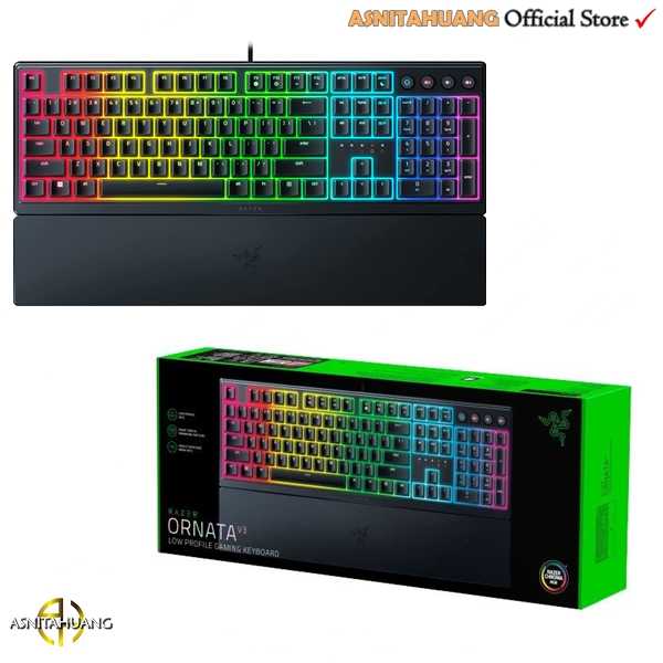 Jual Razer Ornata V3 Gaming Keyboard Low-profile Mecha-membrane