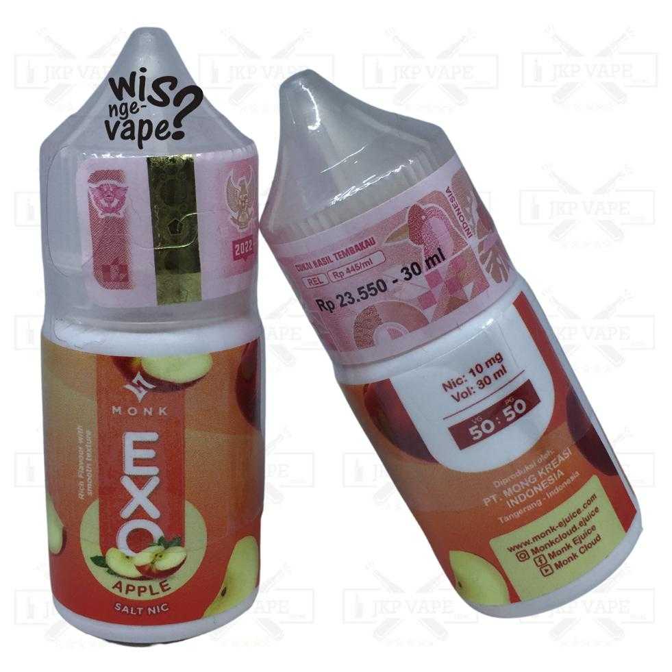 Jual Exo Apple 30ml - Salt Nic Liquid Vape by Monk Cloud SaltNic
