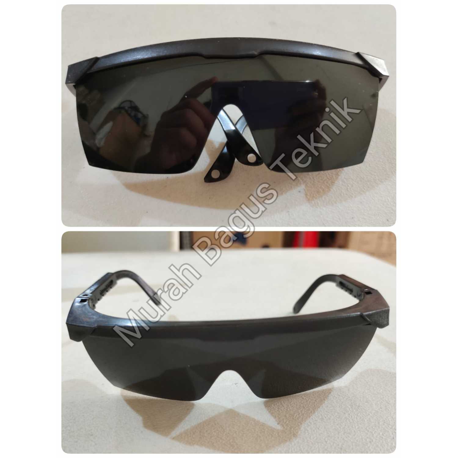 Jual GOGGLES SAFETY BLACK KACAMATA LAS KOTAK PELINDUNG MATA