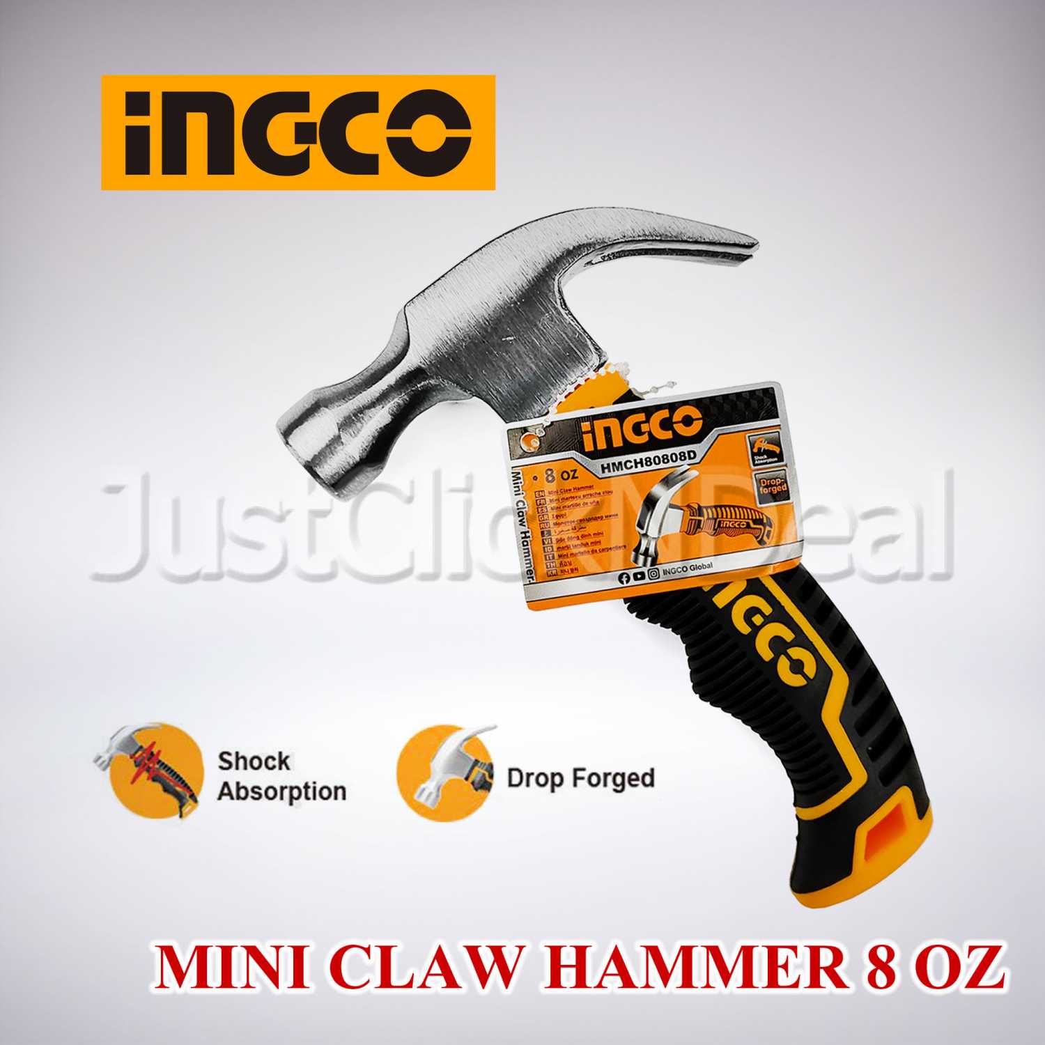 Jual Ingco Mini Claw Hammer 8 OZ Martil Palu Kambing Kecil
