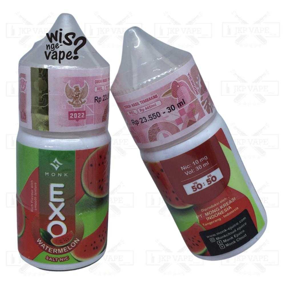 Jual Exo Watermelon 30ml - Salt Nic Liquid Vape by Monk Cloud