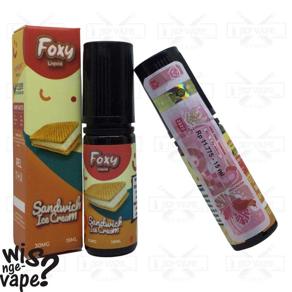 Jual Foxy Sandwich Ice Cream 15ml - Liquid Vape By VJ x Druga