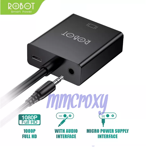 Jual Robot RHV20 HDMI To VGA Adapter Converter 1080P Full HD