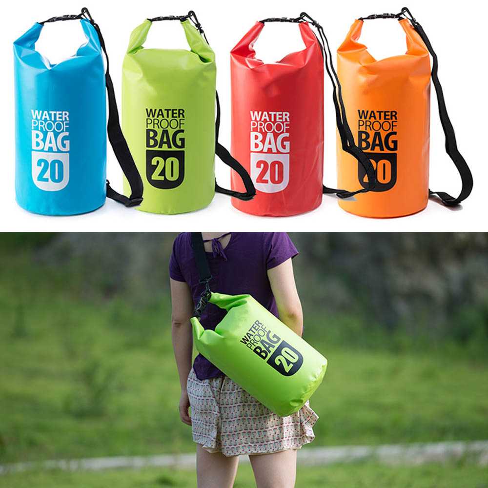 Jual Dry Bag 20 Liter - Tas Penyimpanan Waterproof Anti Air Debu