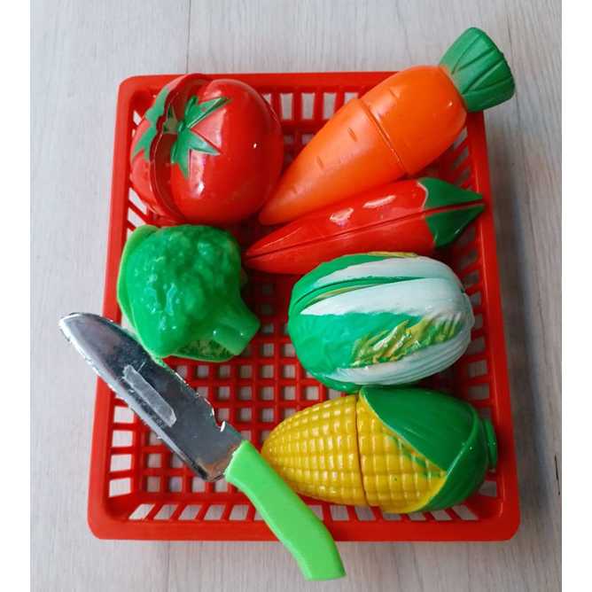 Jual MAINAN SAYUR KERANJANG SAYUR POTONG VEGETABLES CUTTING