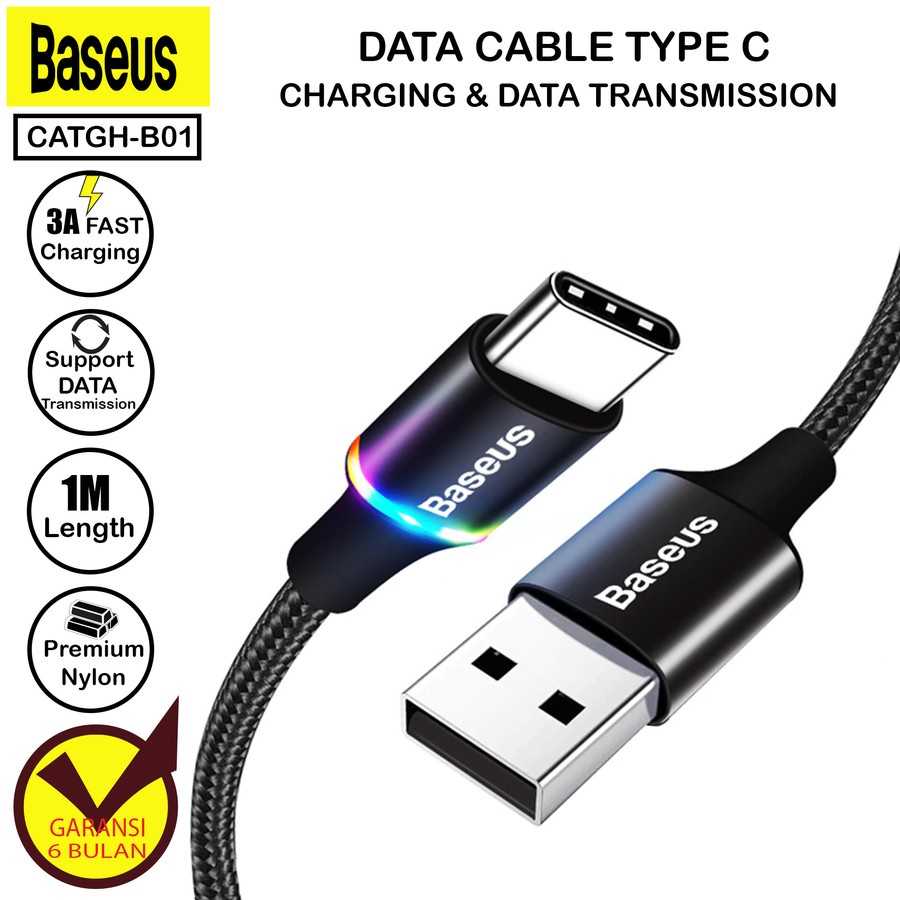 Jual Baseus Kabel Data LED Fast Charging type C | Jakmall.com