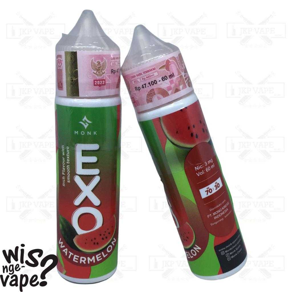 Jual Exo Watermelon 60ml - Liquid Vape Freebase by Monk Cloud