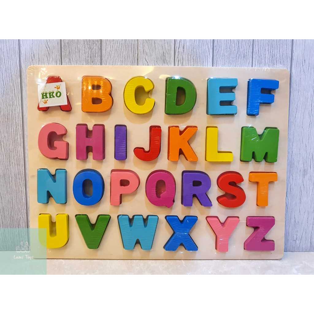 Jual MAINAN EDUKASI PAPAN KAYU HURUF ABC BONGKAR PASANG | Jakmall.com