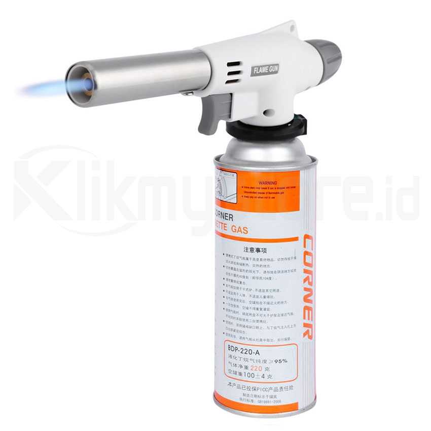 Jual Flame Gun Kepala Gas Portable Las Api Jet BBQ Blow Torch