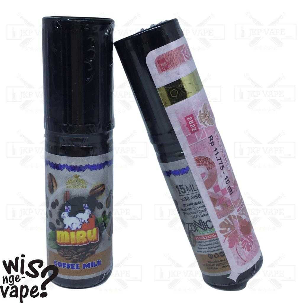 Jual Miru Coffee Milk 15ml - Salt Nic Liquid Vape by Jozojo