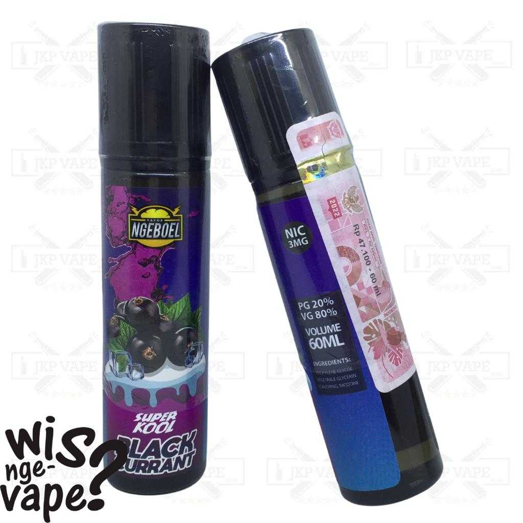 Jual Ngeboel Super Kool Blackcurrant 60ml - Liquid Vape Freebase