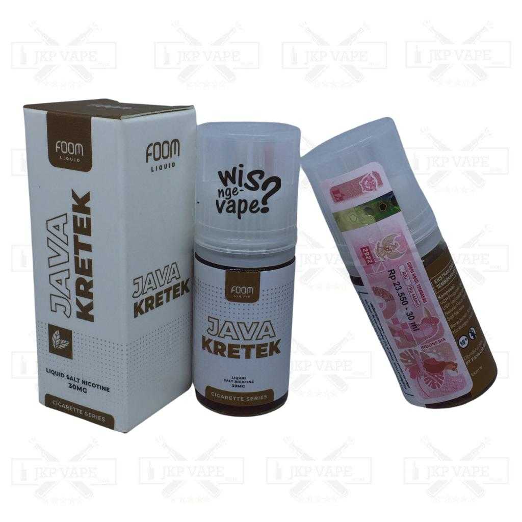 Jual Foom Liquid Java Kretek 30ml - Liquid Vape Salt Nic By Foom