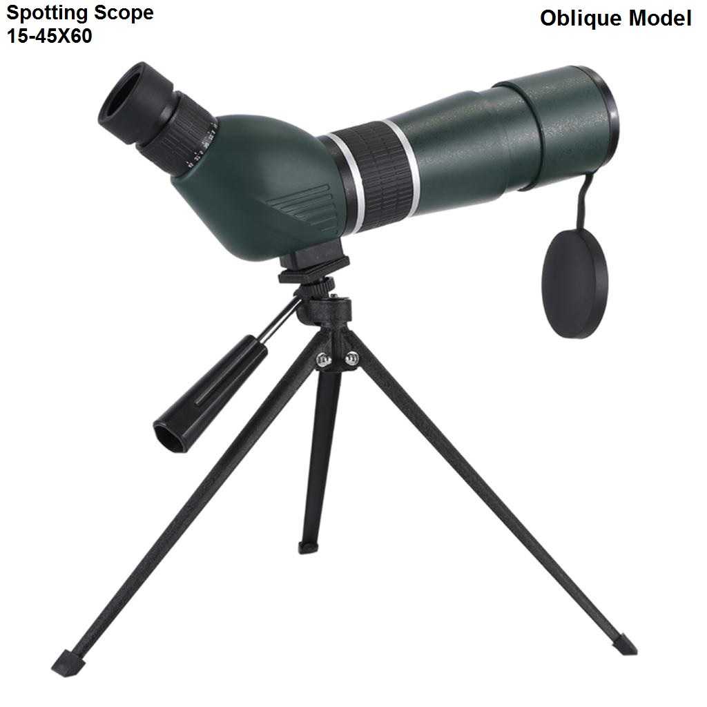 Jual Spotting Scope HD Monocular Single-Tube 15-45x60 - Teleskop