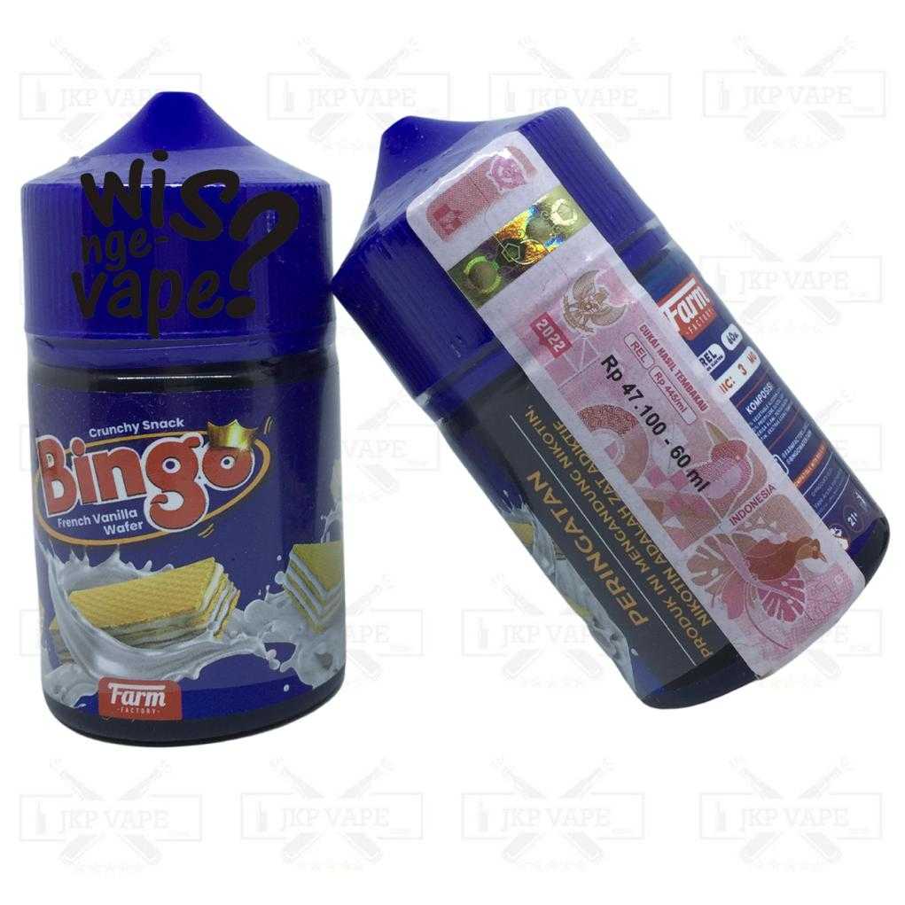 Jual Bingo French Vanilla Waffer 60ml - Liquid Vape By Farm