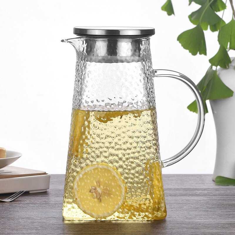 Jual Kashi Teko Pitcher Air Kettle Jar Borosilicate Glass 1.8L