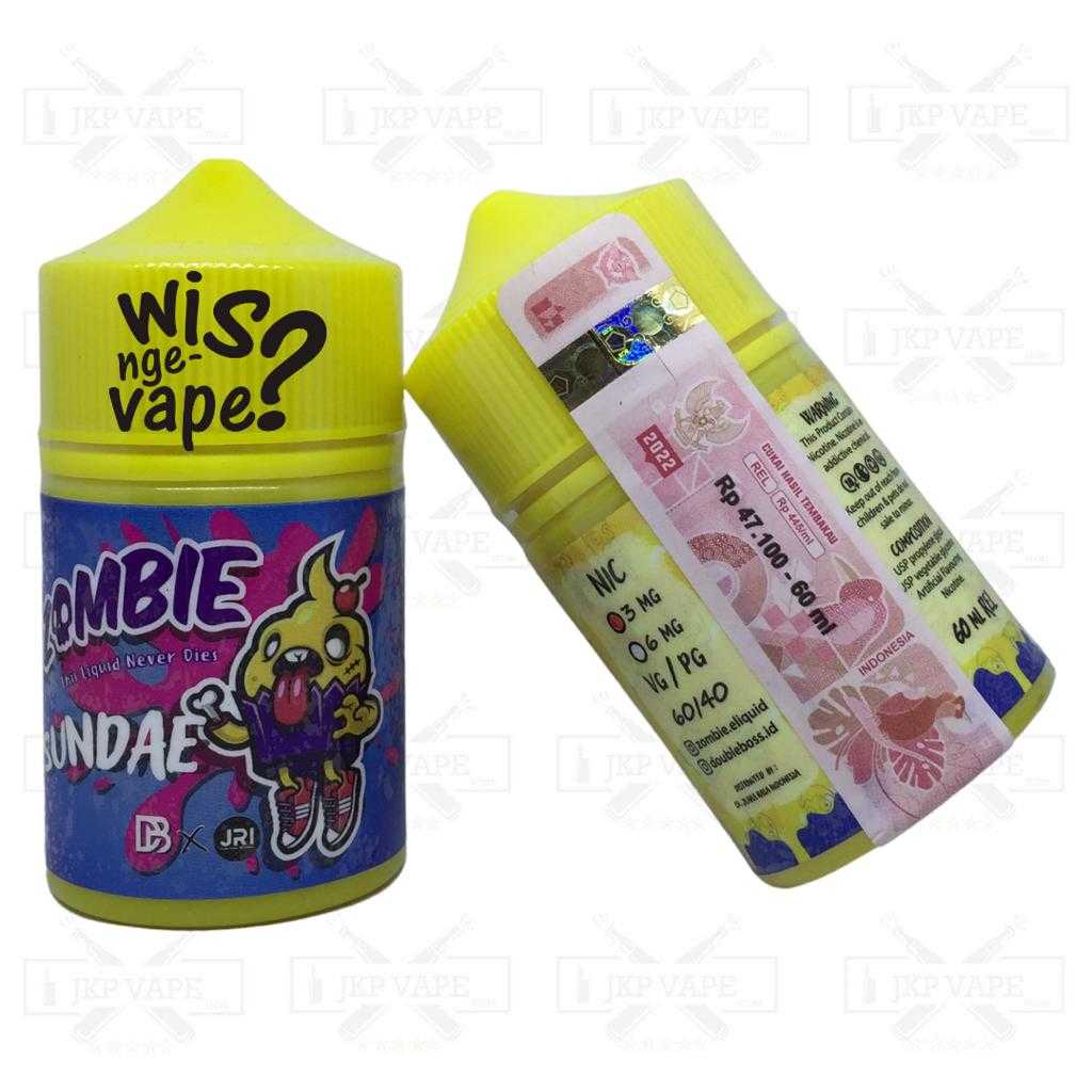 Jual Zombie Sundae Banana 60ml - Liquid Vape By Double Boss