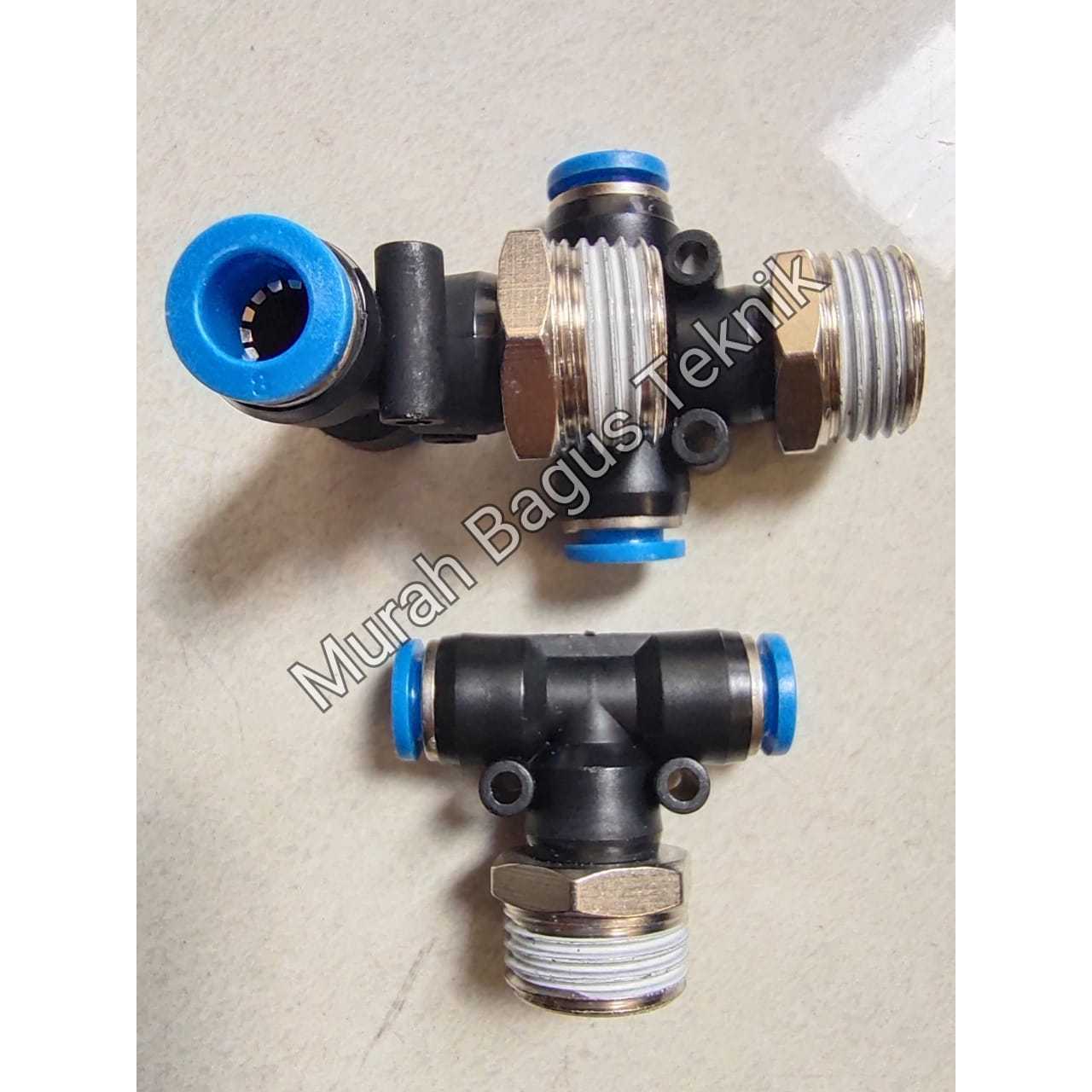 Jual Fitting Angin PB8-4 Fitting Pneumatic PB 8-1/2" Air Male