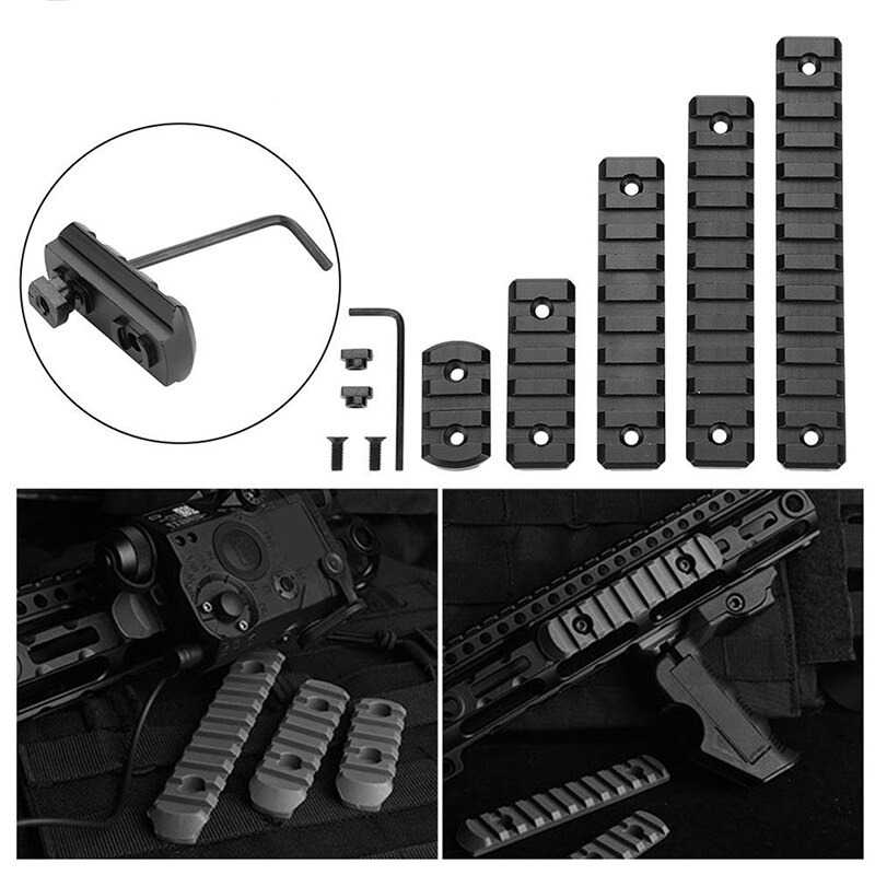 Jual Picatin M-lok Tactical Rail Mount Rifle Scope Adapter 7