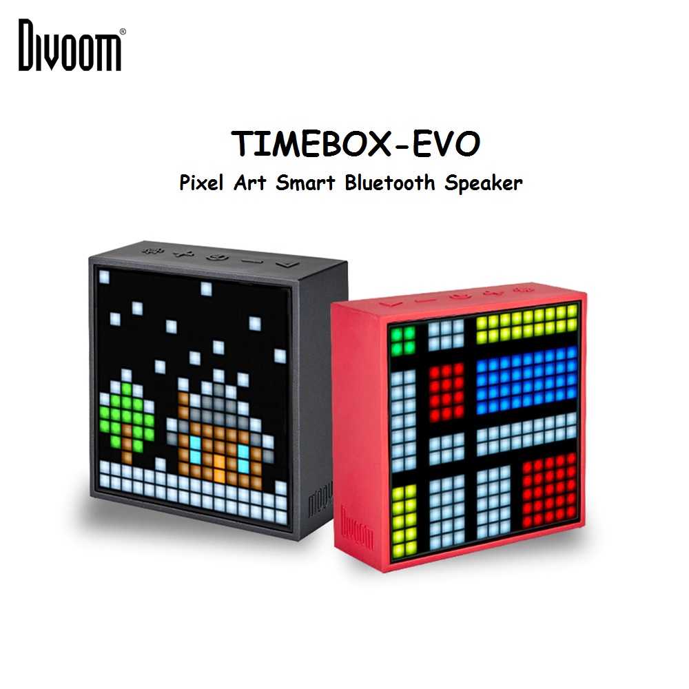 Jual DIVOOM TimeBox-EVO - Portable Bluetooth Speaker Pixel Art