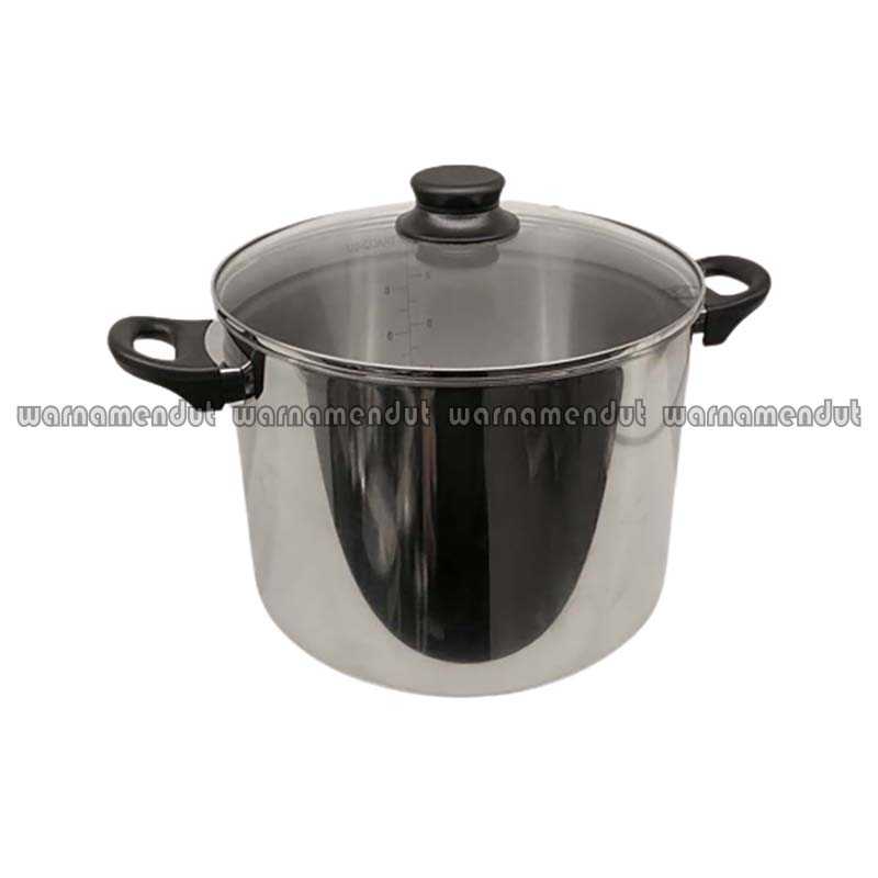 Jual Panci rebus sop kuah dgn penutup 10L stainless dan kaca WMO