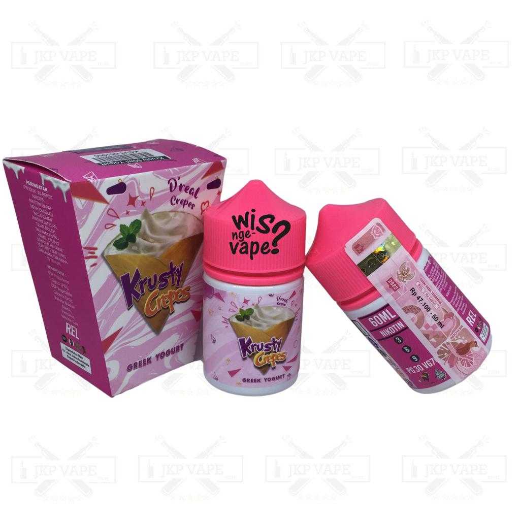Jual Krusty Crepes V3 Greek Yoghurt 60ml - Liquid Vape By Java