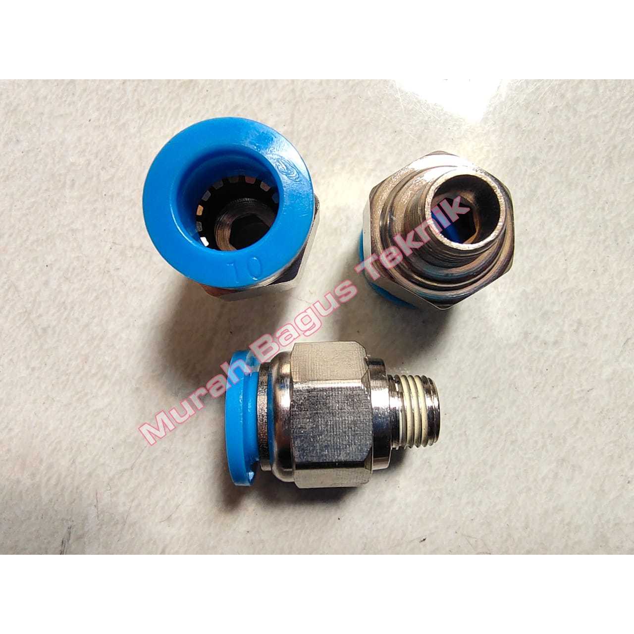 Jual Fitting Angin PCM 10-1 Fitting Pneumatic PCM 10mm - 1/8