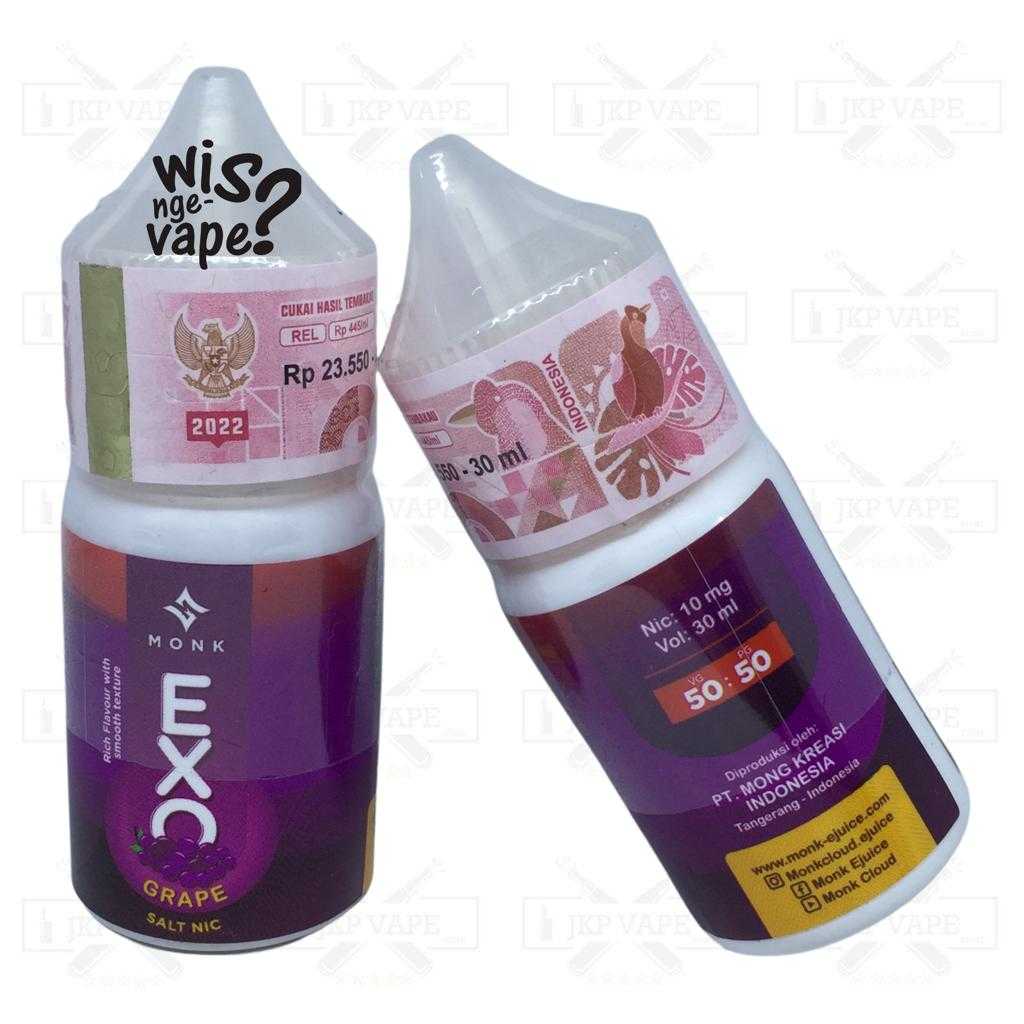 Jual EXO GRAPE 30ML - SALT NIC PREMIUM LIQUID VAPE BY MONK CLOUD