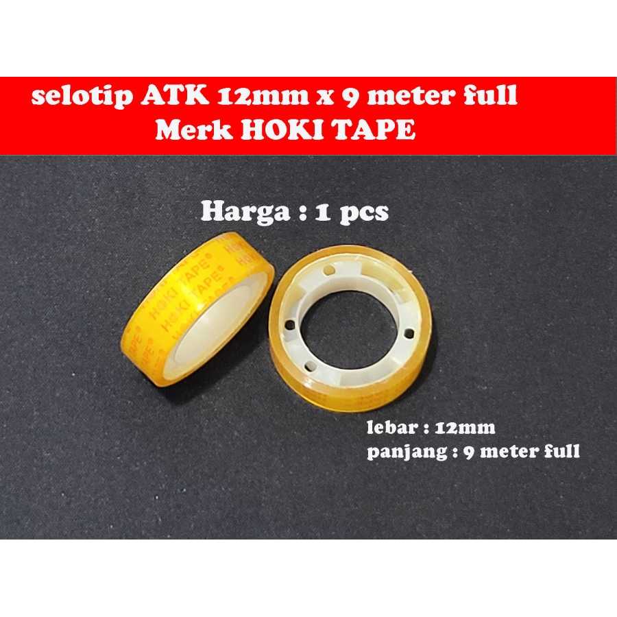 Jual Solatip Atk 12mm x 9m full Isolasi atk stationery hoki tape